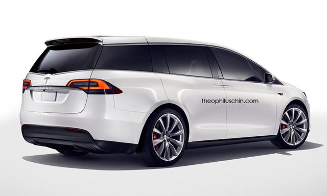 特斯拉MPV假想图曝光，基于Model X平台 【图】- 车云网